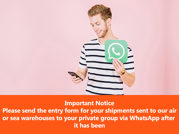 Important Notice Please send the entry form for your shipments sent to ...